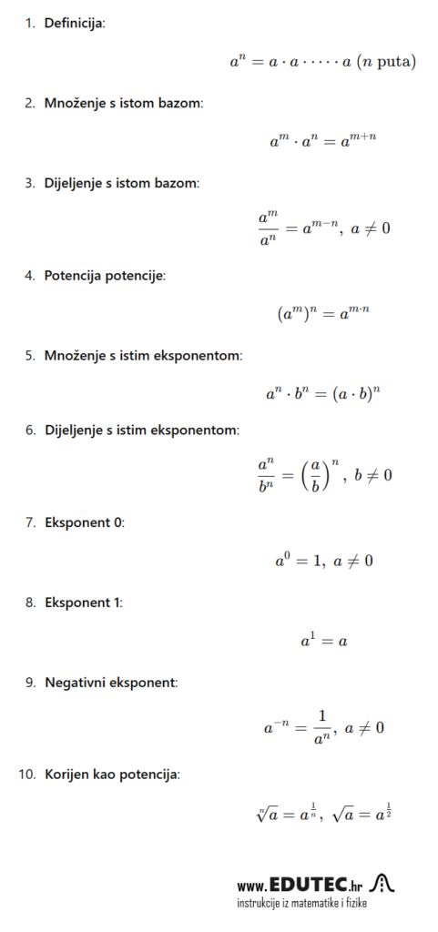 Formule potencije - EDUTEC
